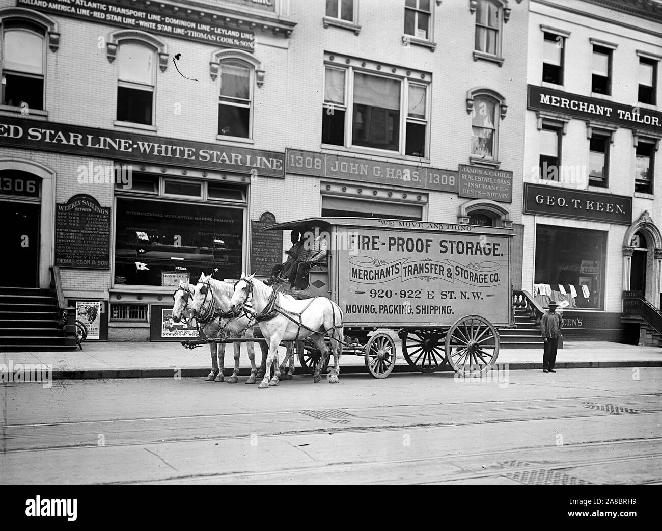Merchants Transfer and Storage Company Moving Company Horse Drawn Wagon ...