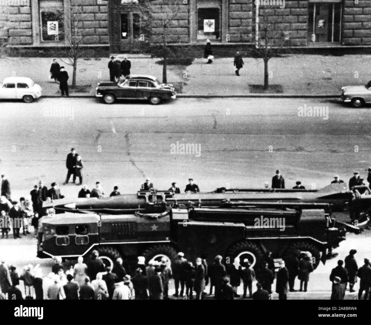 1977 - A left side view of a vehicle-mounted Soviet SS-1 Scud short ...