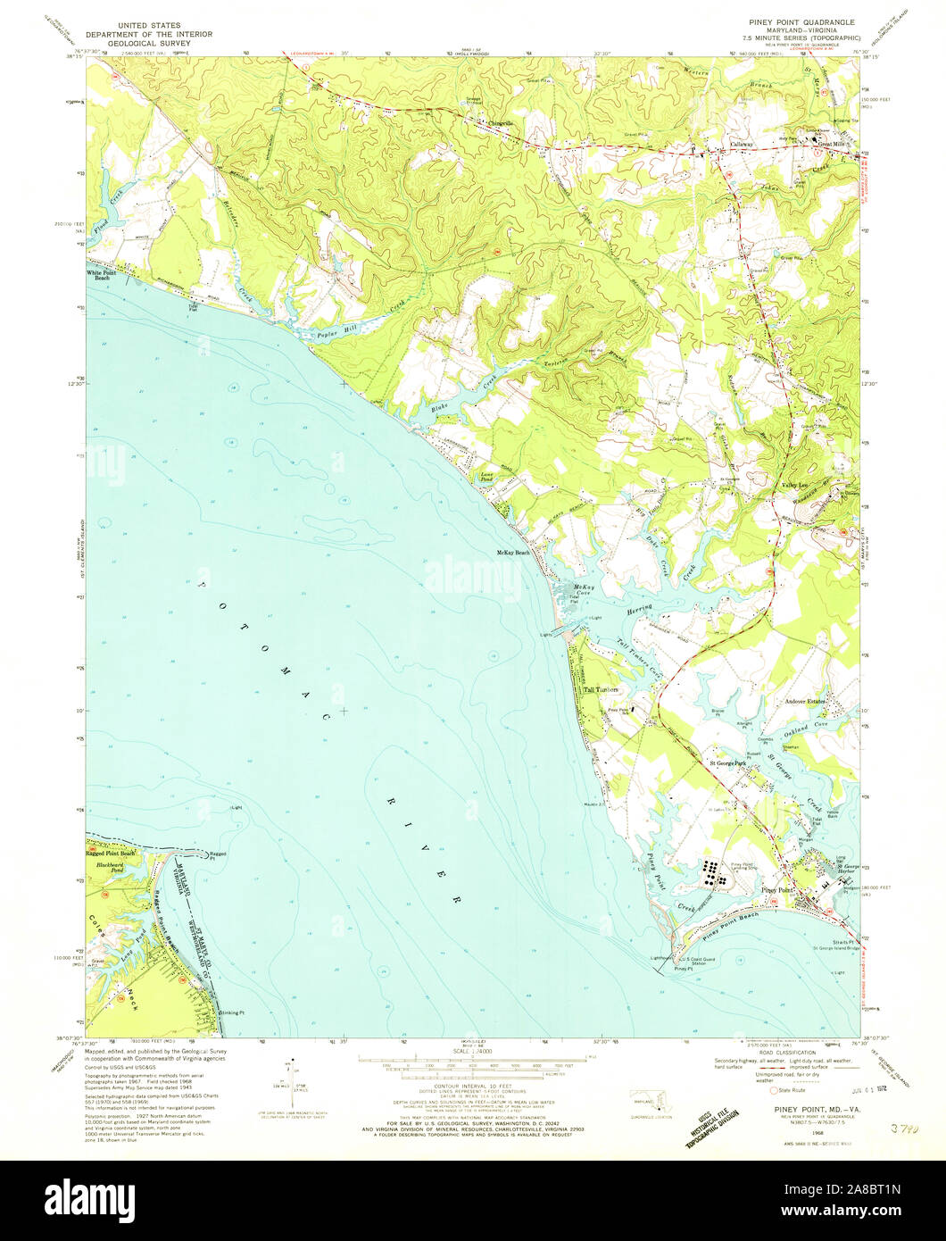 Map of piney hi-res stock photography and images - Alamy