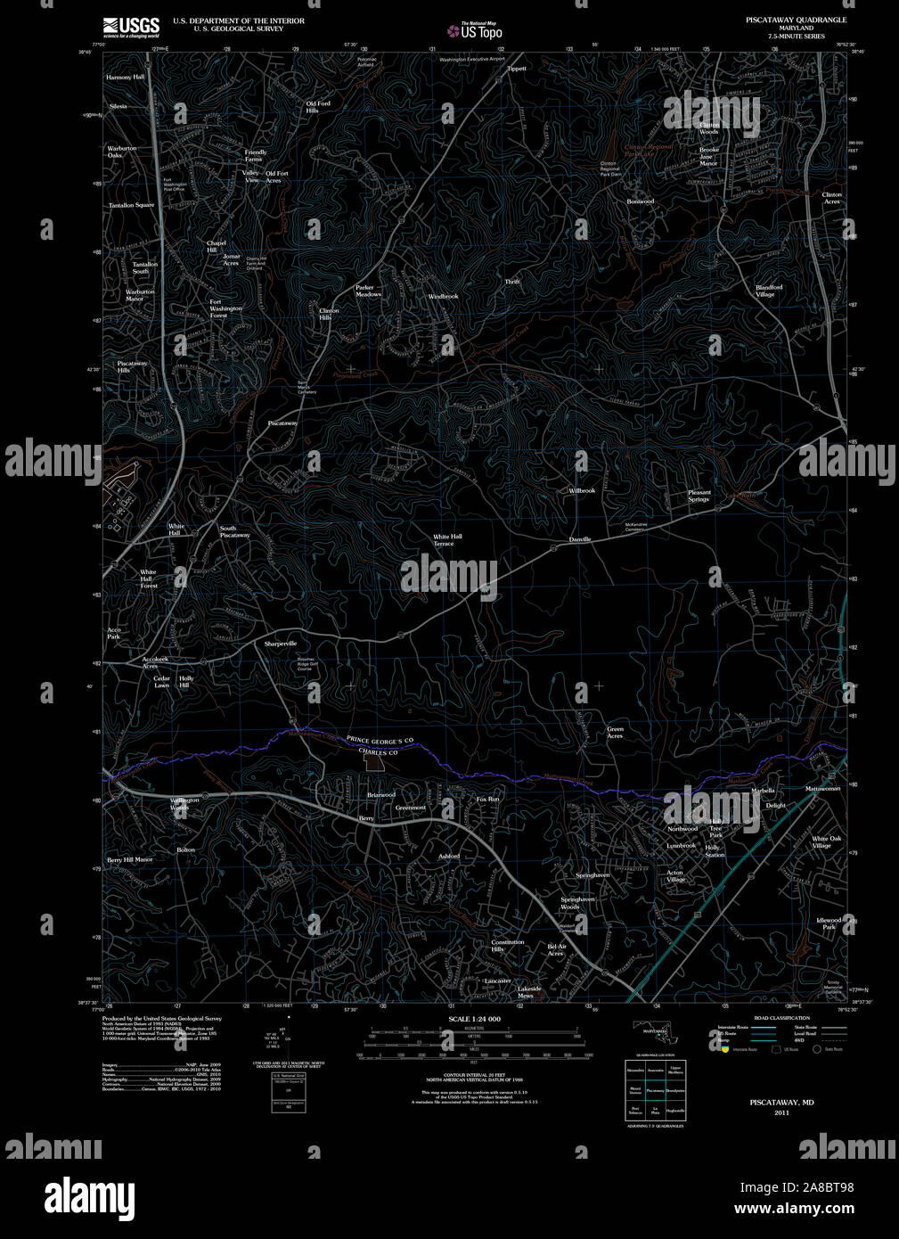 Map of piscataway hi-res stock photography and images - Alamy