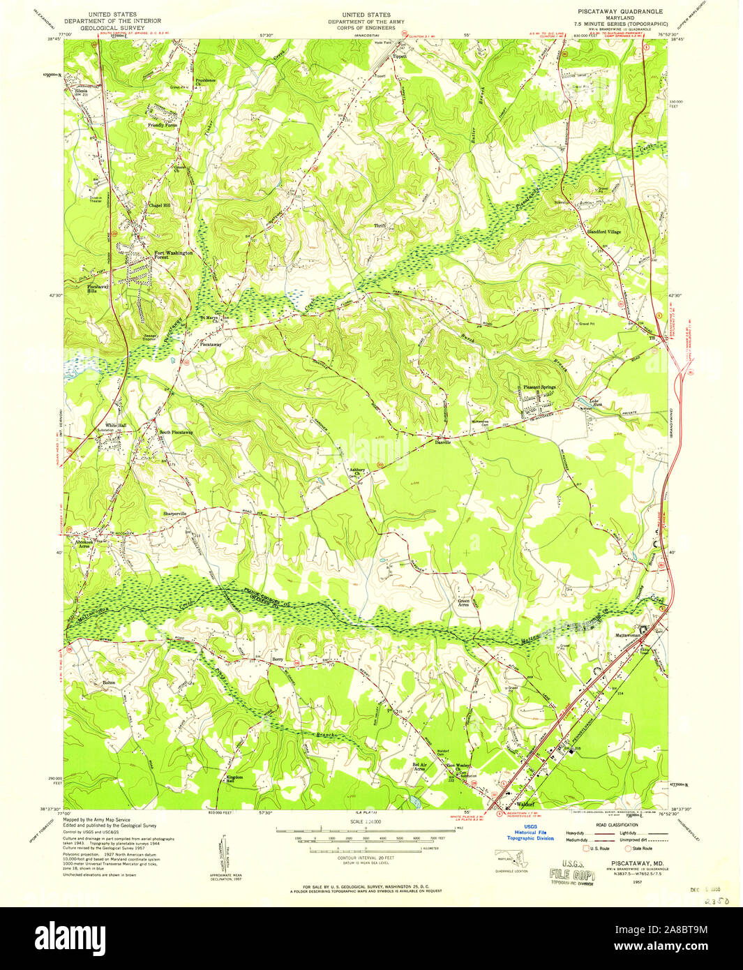 Map of piscataway hi-res stock photography and images - Alamy