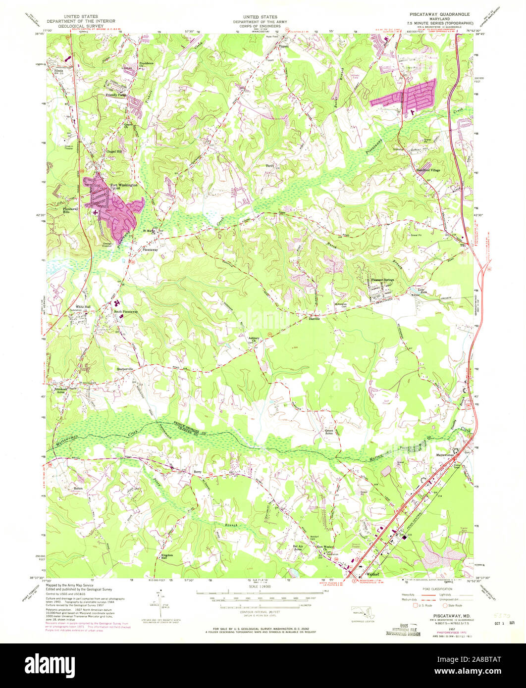 Map of piscataway hi-res stock photography and images - Alamy