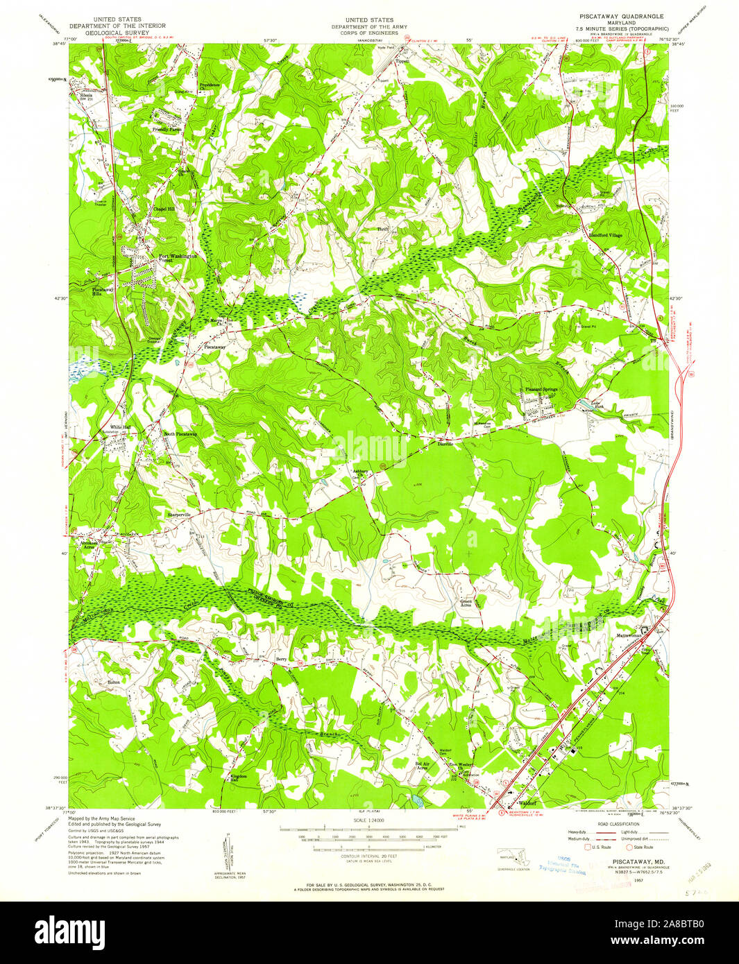 Map of piscataway hi-res stock photography and images - Alamy
