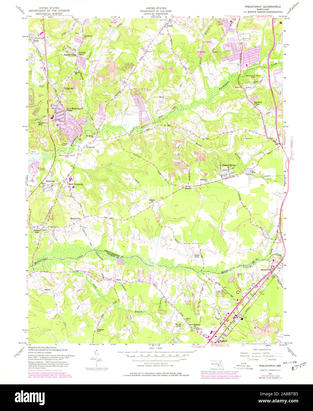 Map of piscataway hi-res stock photography and images - Alamy