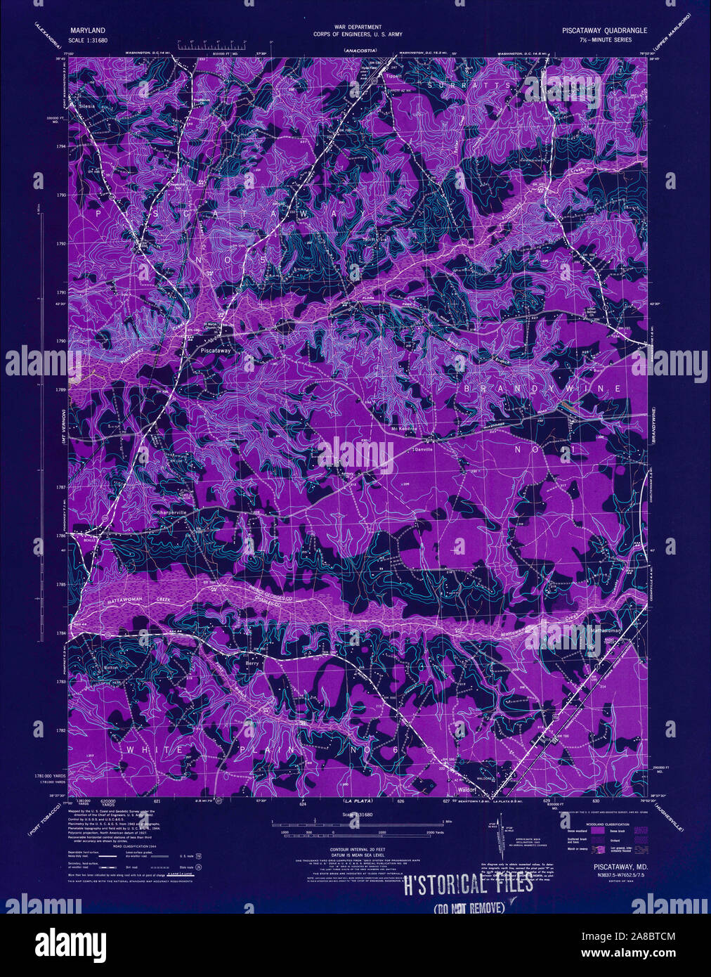Map of piscataway hi-res stock photography and images - Alamy