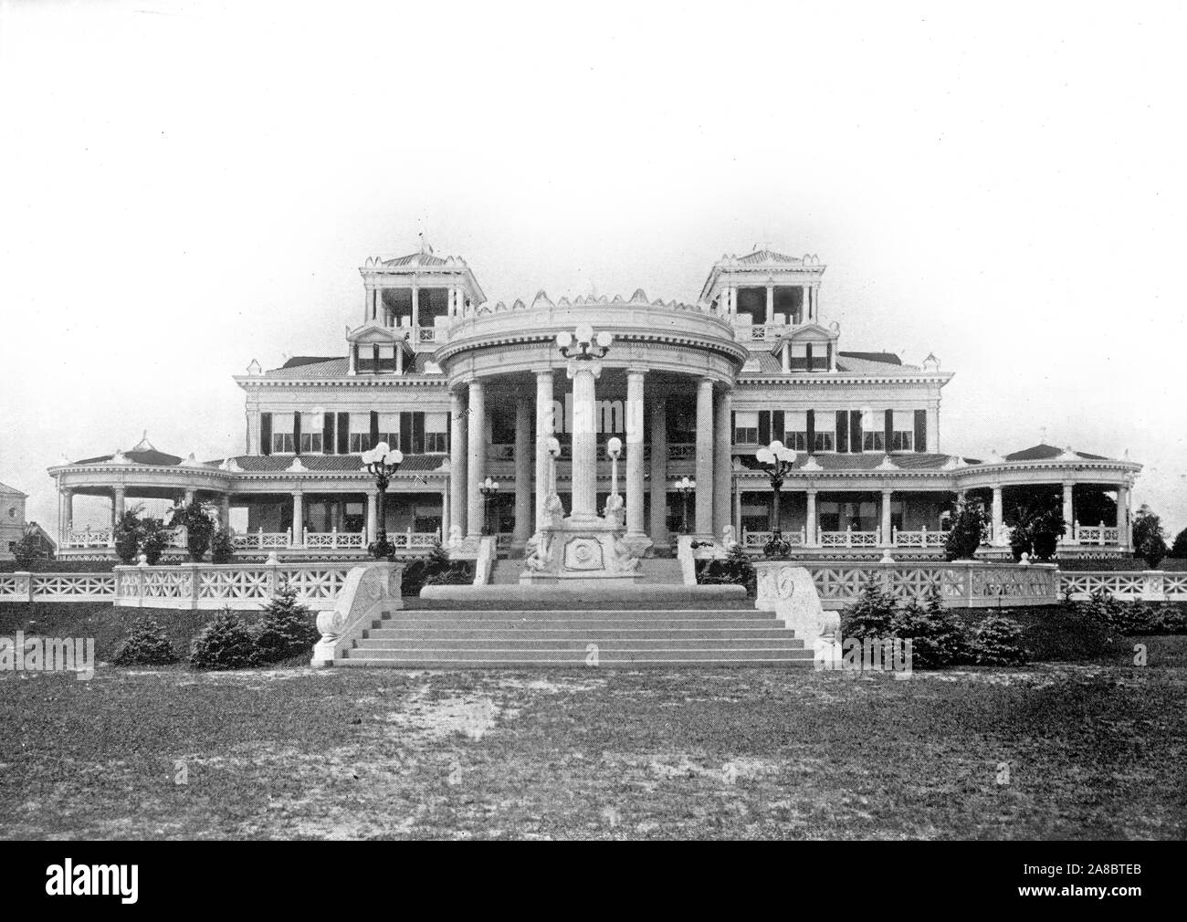 Shadow Lawn New Jersey Estate, the summer White house ca. 1916 Stock ...