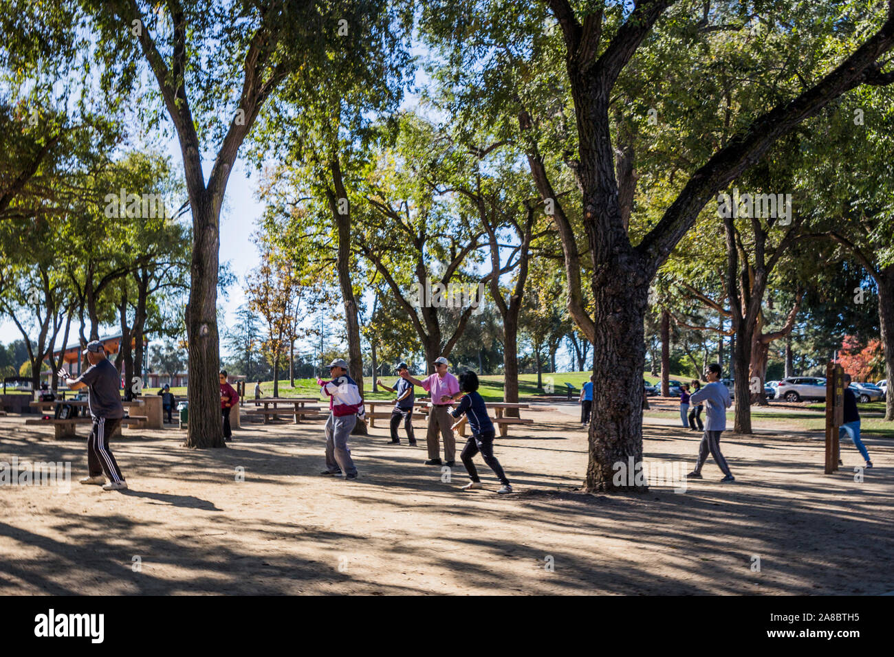 Tai chi group hi-res stock photography and images - Alamy