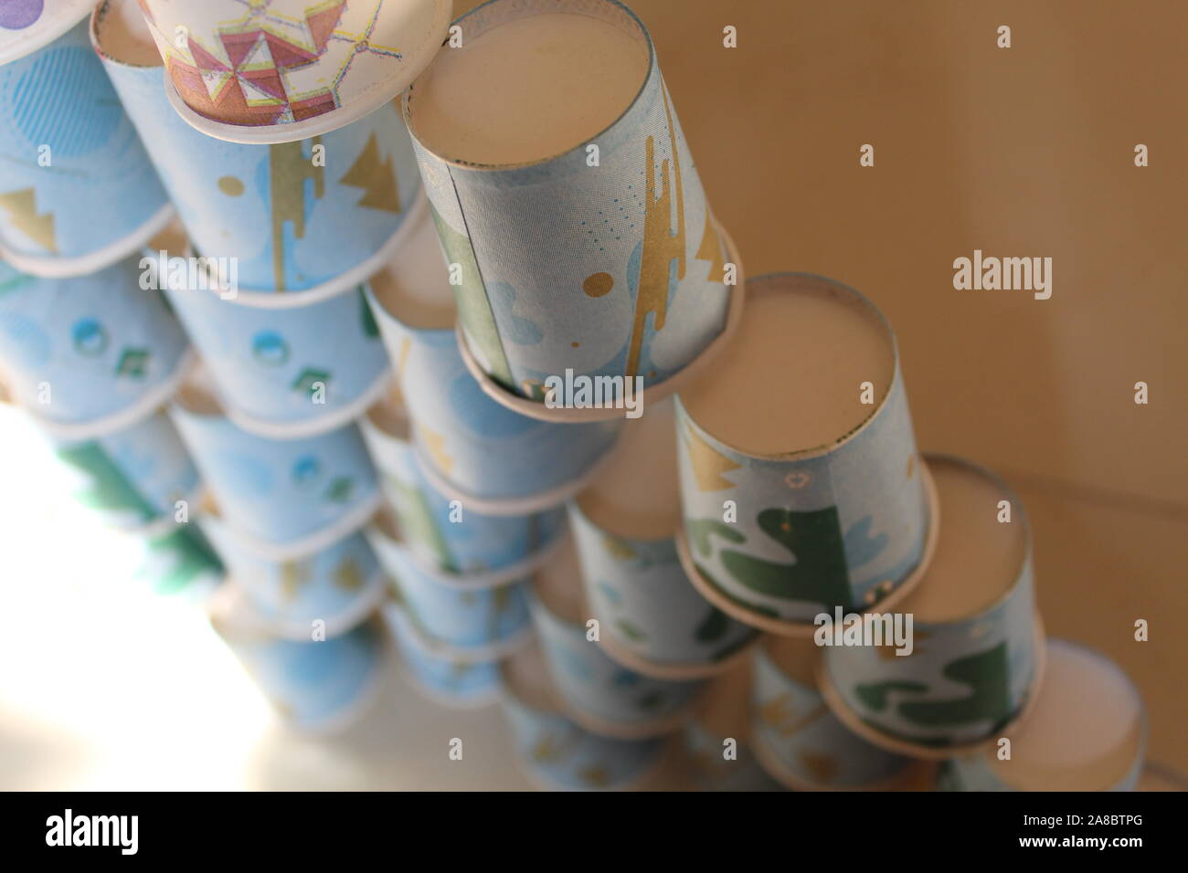paper cups building Stock Photo - Alamy