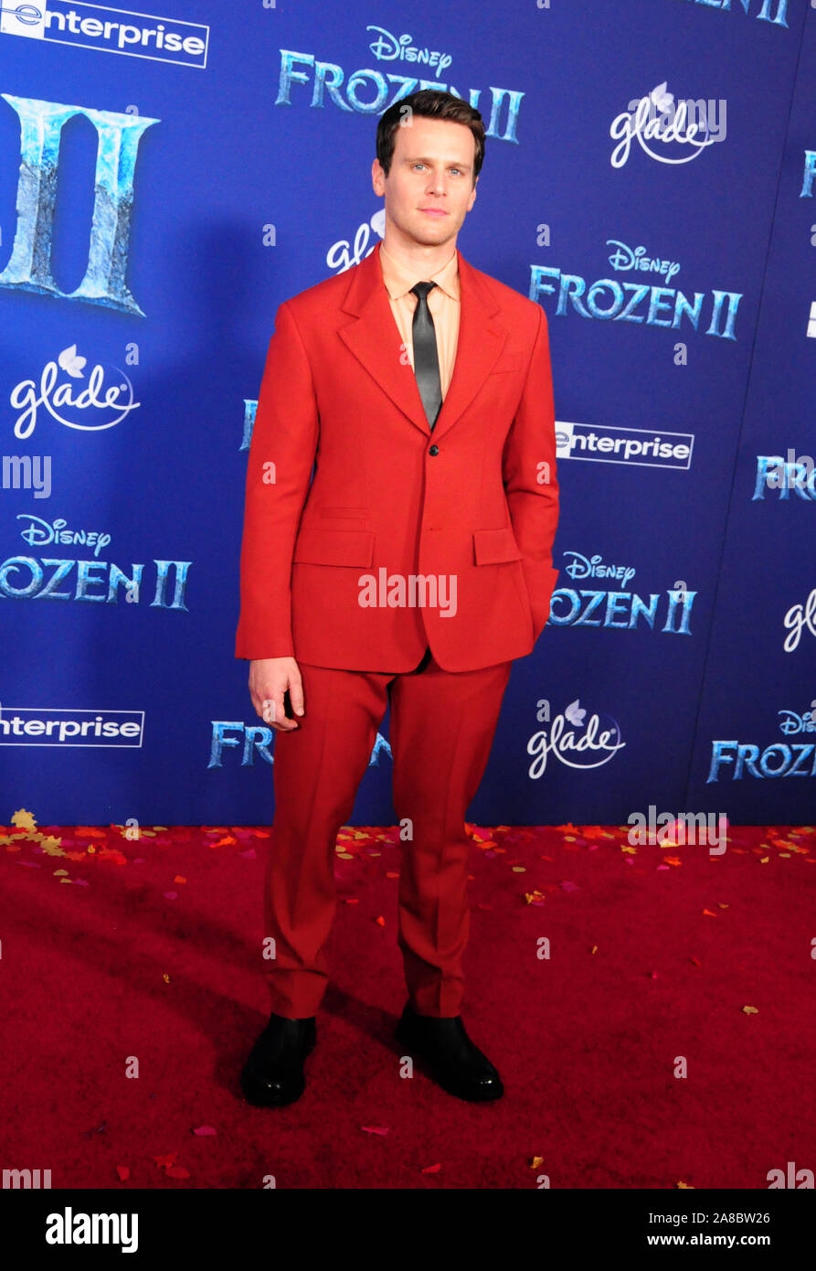 Hollywood, California, USA 7th November 2019 Actor Jonathan Groff ...
