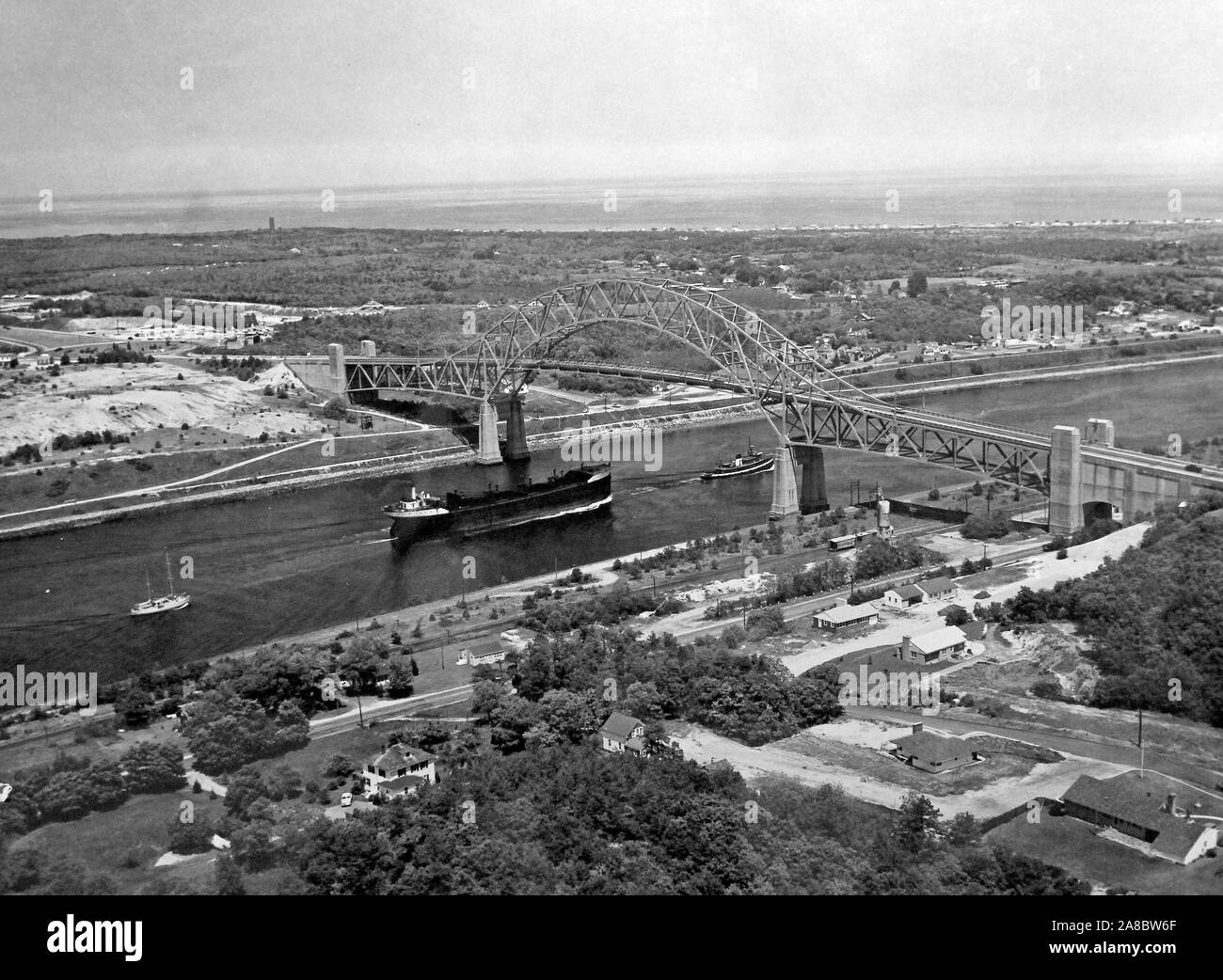 Aerial view cape cod canal 1960s hi-res stock photography and images ...