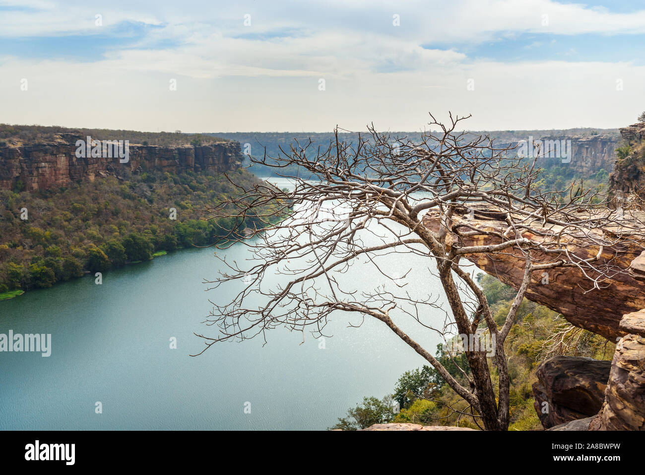 View of Chambal valley river near Garadia Mahadev temple. Kota. India ...