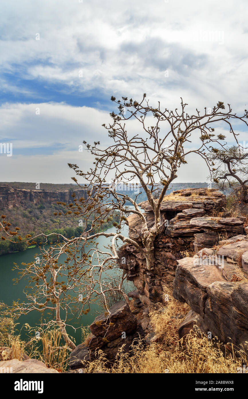 View of Chambal valley river near Garadia Mahadev temple. Kota. India ...