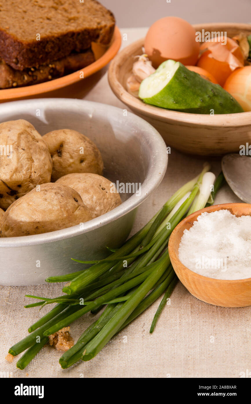 Still life with a simple healthy eating Stock Photo - Alamy