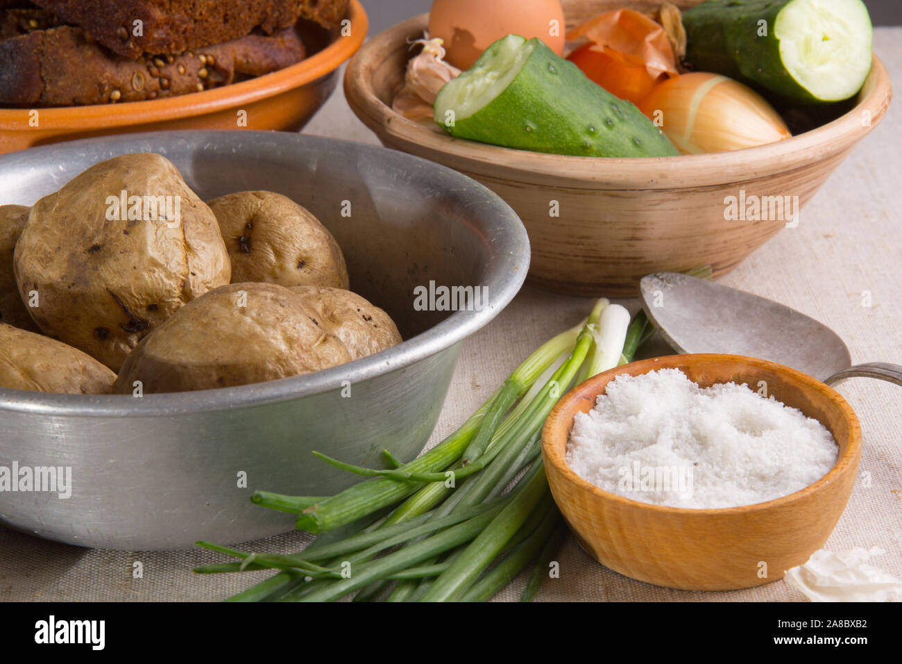 Still life with a simple healthy eating Stock Photo - Alamy