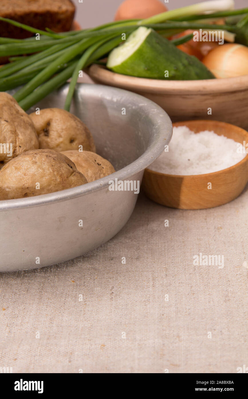Still life with a simple healthy eating Stock Photo - Alamy