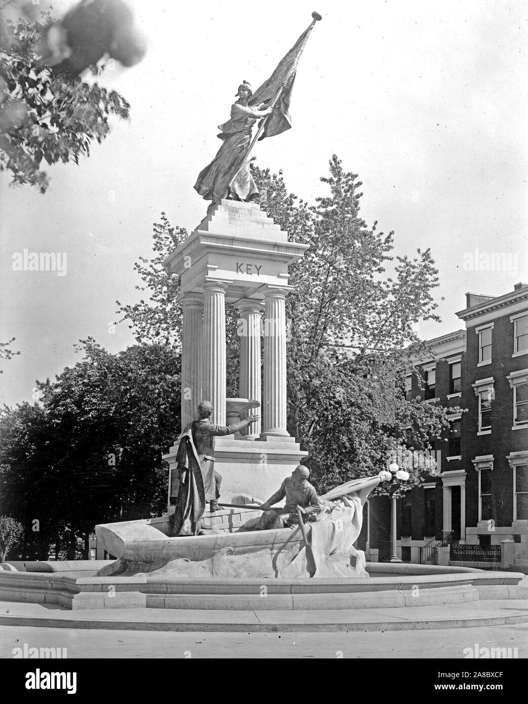 Francis scott key statue 1910s hi-res stock photography and images - Alamy