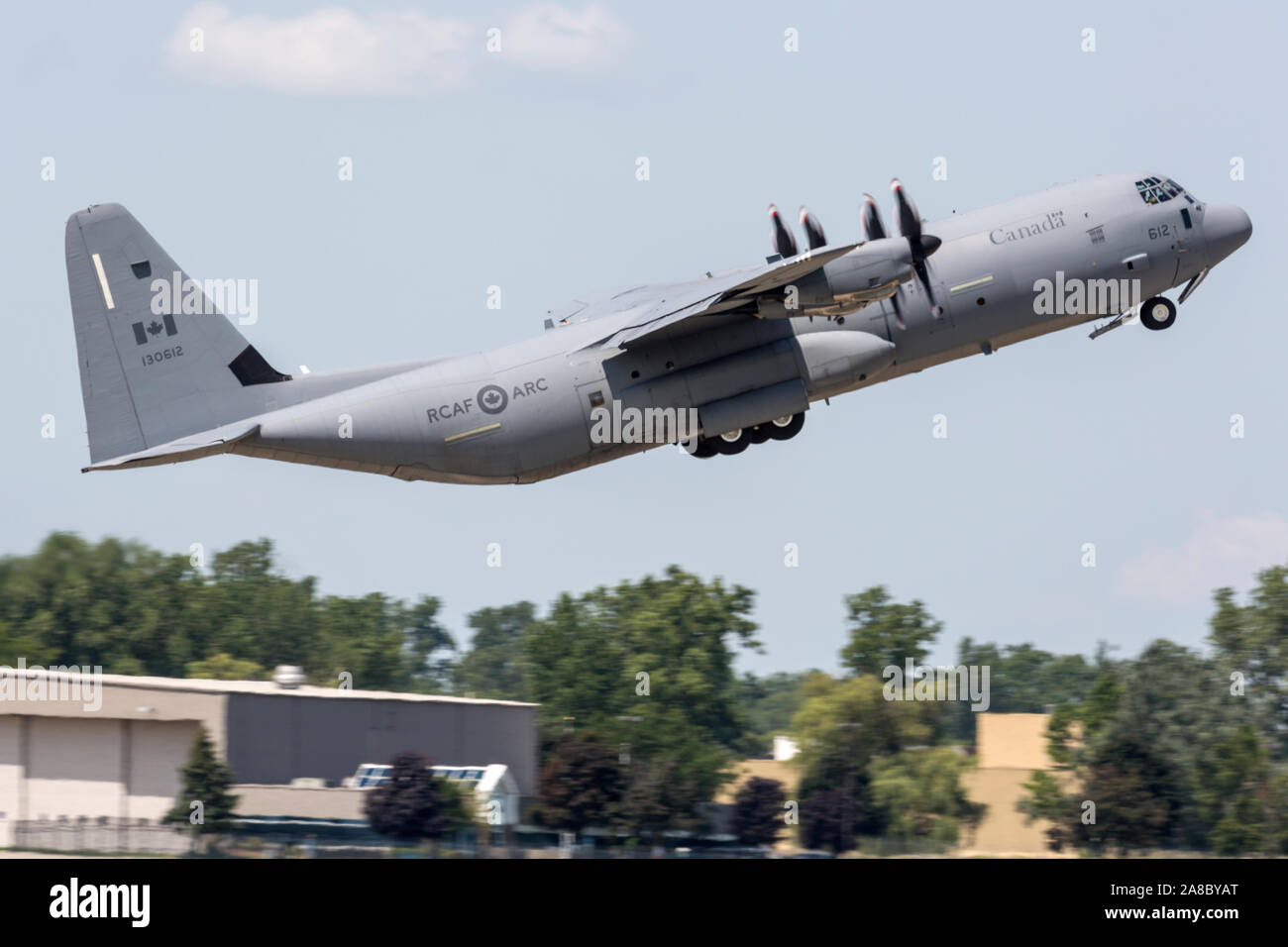 A Royal Canadian Air Force CC-130 Hercules performs at the 2019 Thunder ...