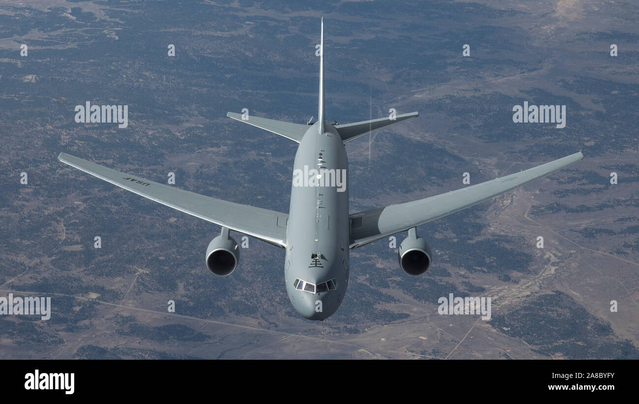 A KC-46 Pegasus assigned to the 22nd Air Refueling Wing, McConnell Air ...