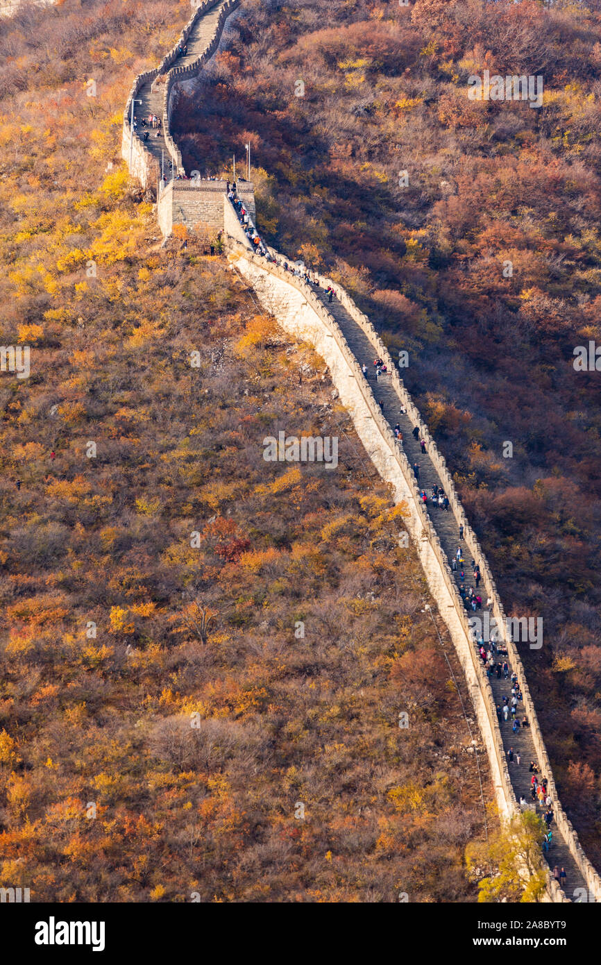 Autumn of The Great Wall Stock Photo - Alamy