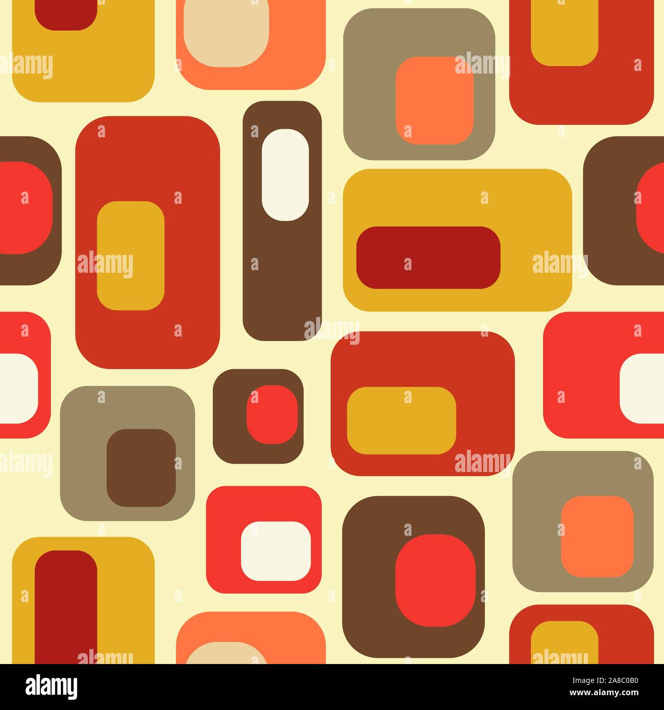 mid century style seamless pattern Stock Vector Image & Art - Alamy