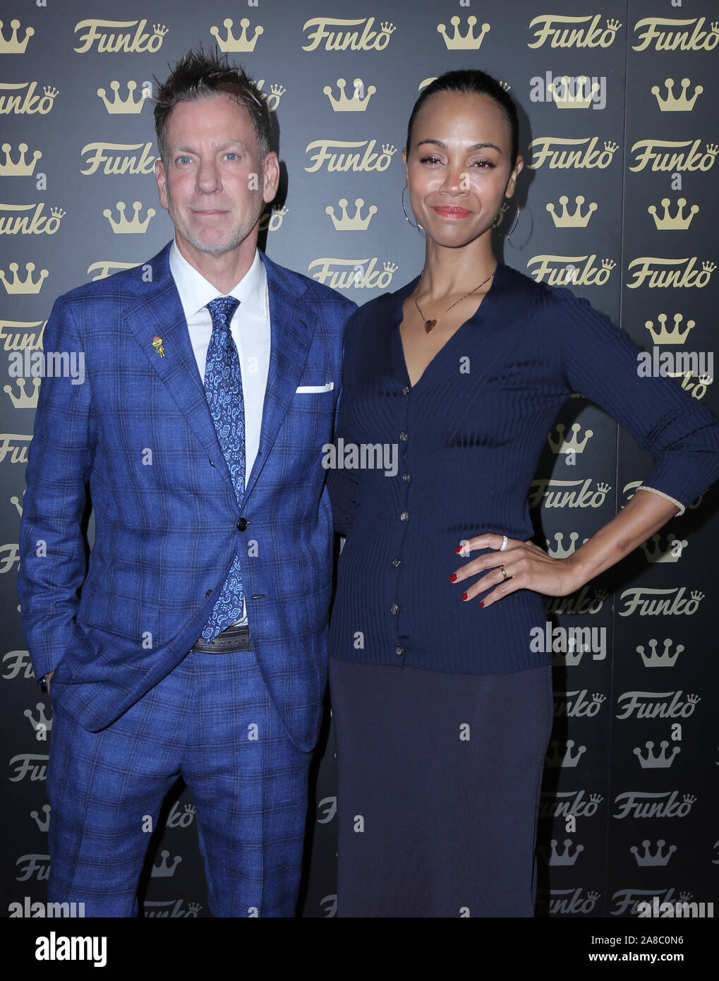 07 November 2019 - Los Angeles, California - Zoe Saldana, Brian ...