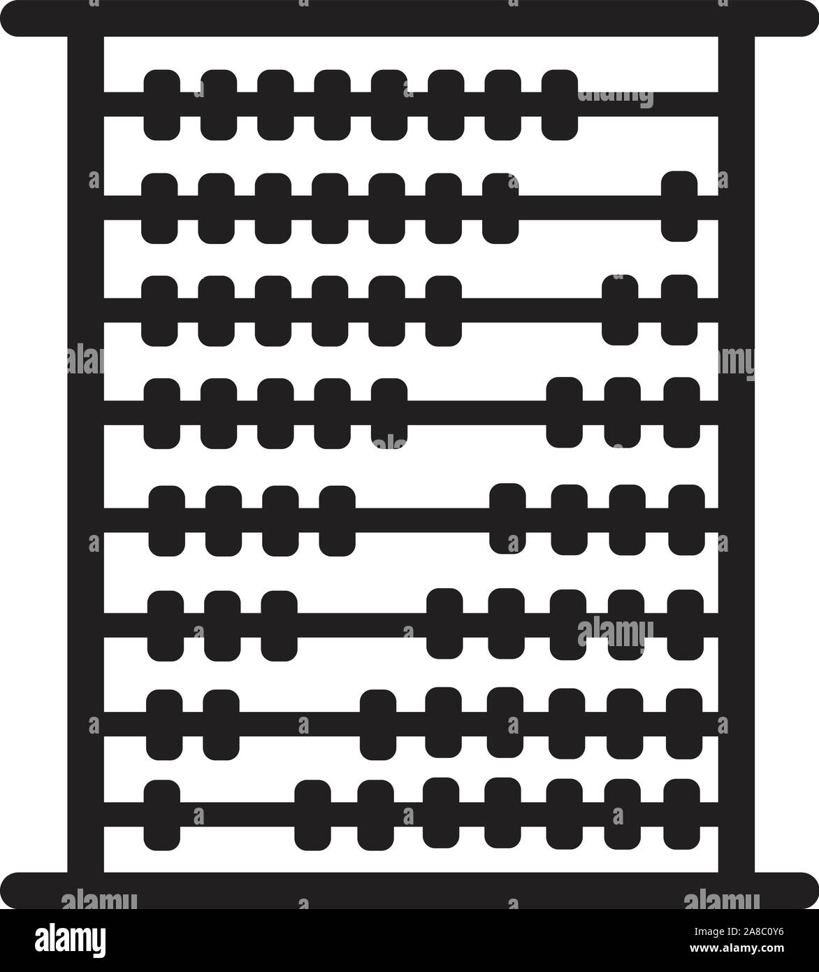 abacus icon on white background. flat style. abacus icon for your web ...