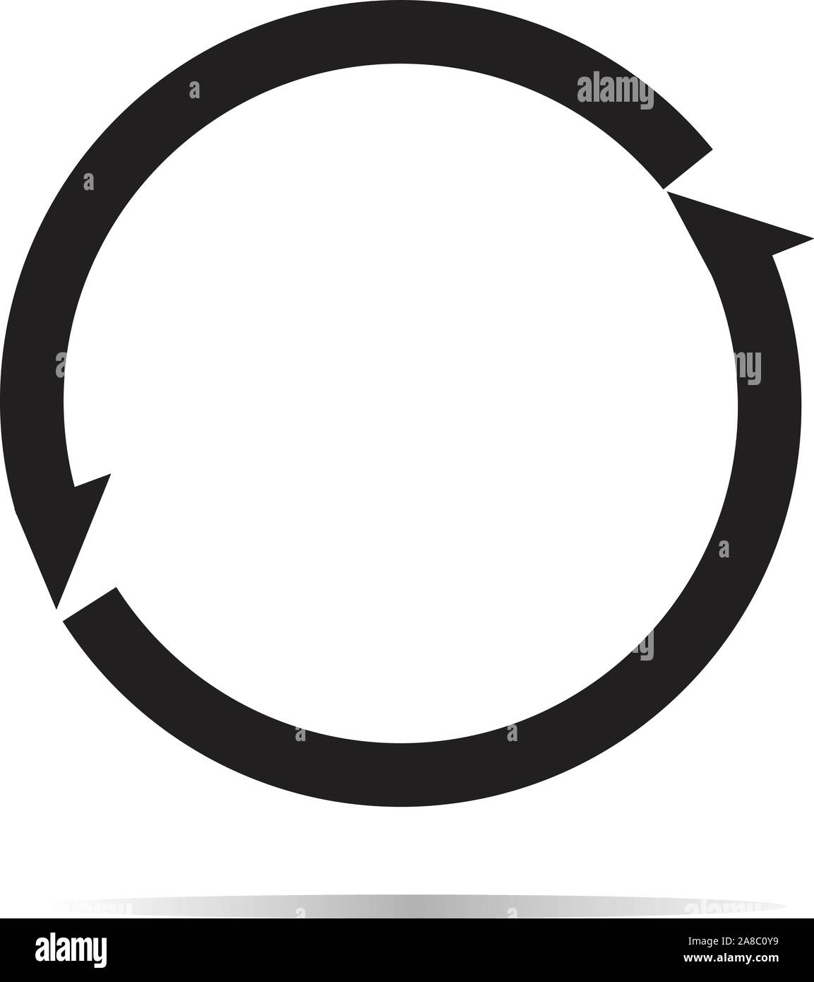 reload icon on white background. flat style. arrows icon for your web ...