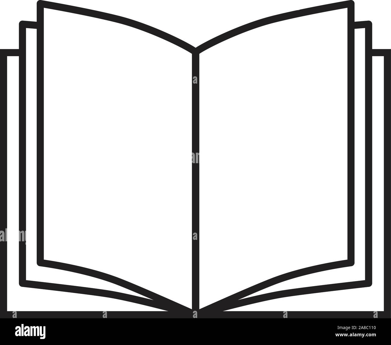 book icon on white background. book sign. flat style. book symbol Stock ...