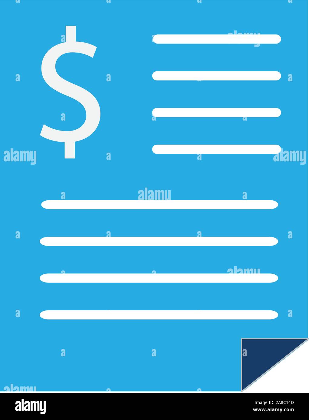 bank statement icon on white background. flat style. bank statement ...