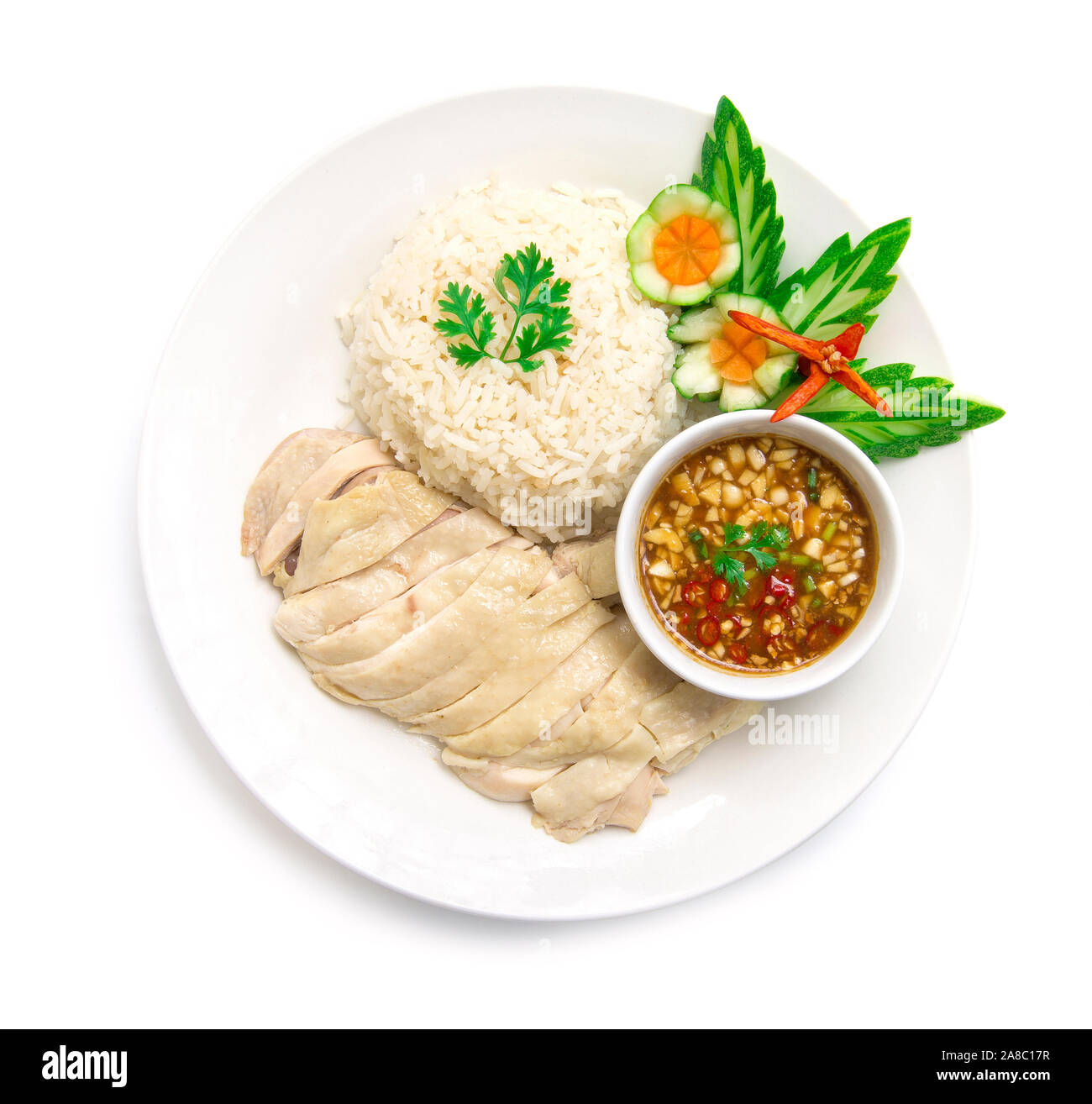Chinese Steamed Chicken And Rice Hainanese Chicken Rice Recipe