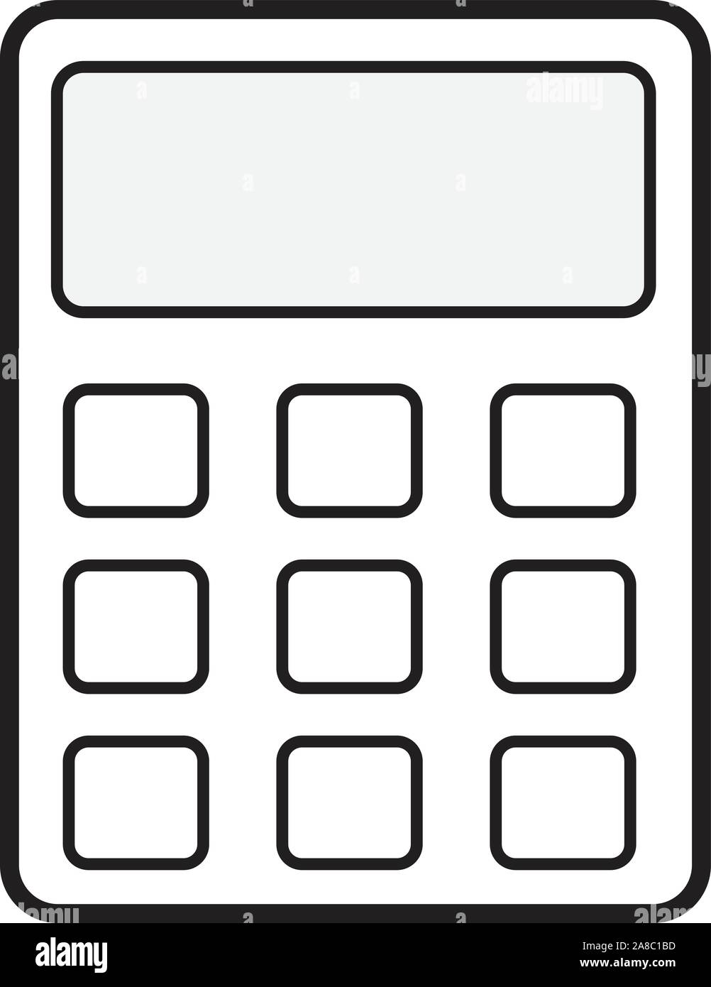 calculator icon on white background. flat style. calculator icon for ...