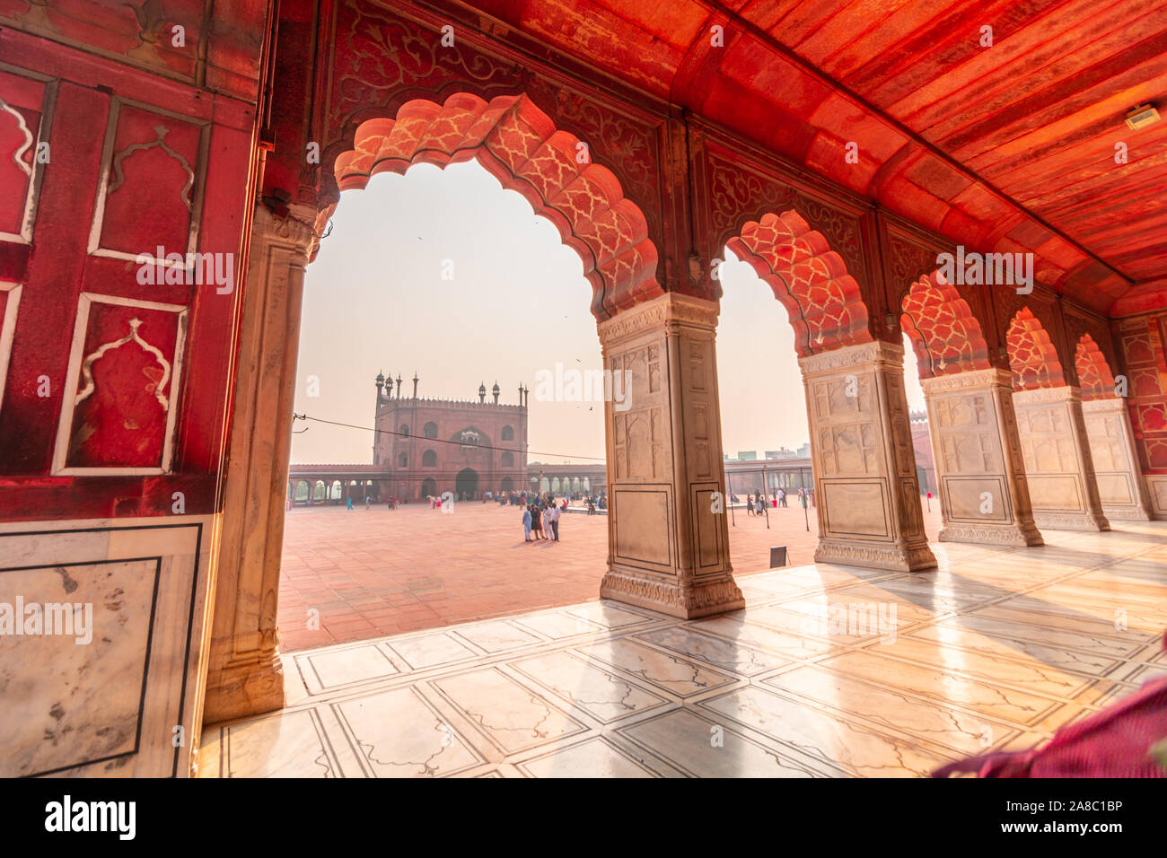 Interior and Exterior Jama Masjid of Delhi - The largest mosque of ...