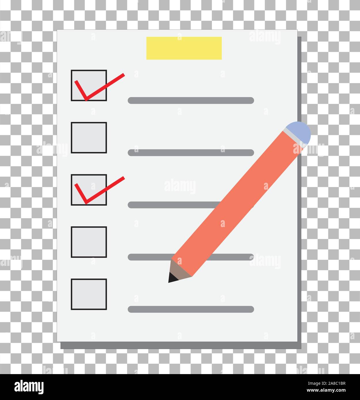 check list transparent. checklist icon. vector pictogram style is a ...