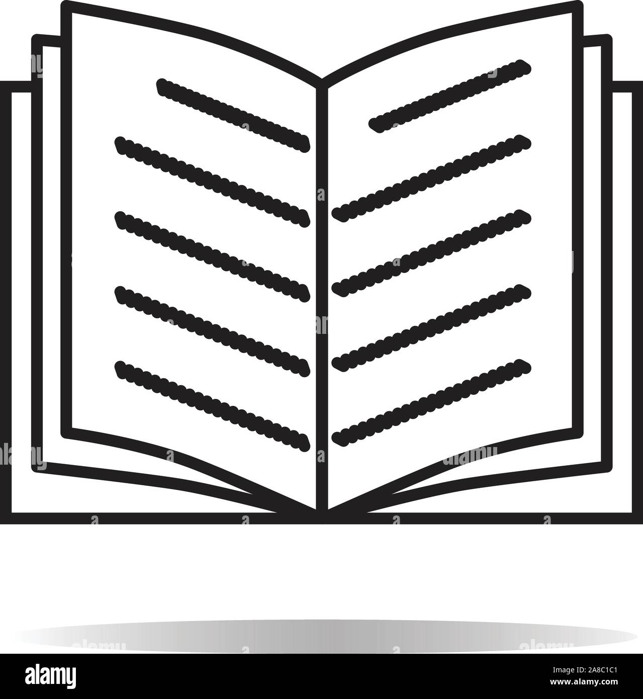 book icon on white background. book sign. flat style. book symbol Stock ...