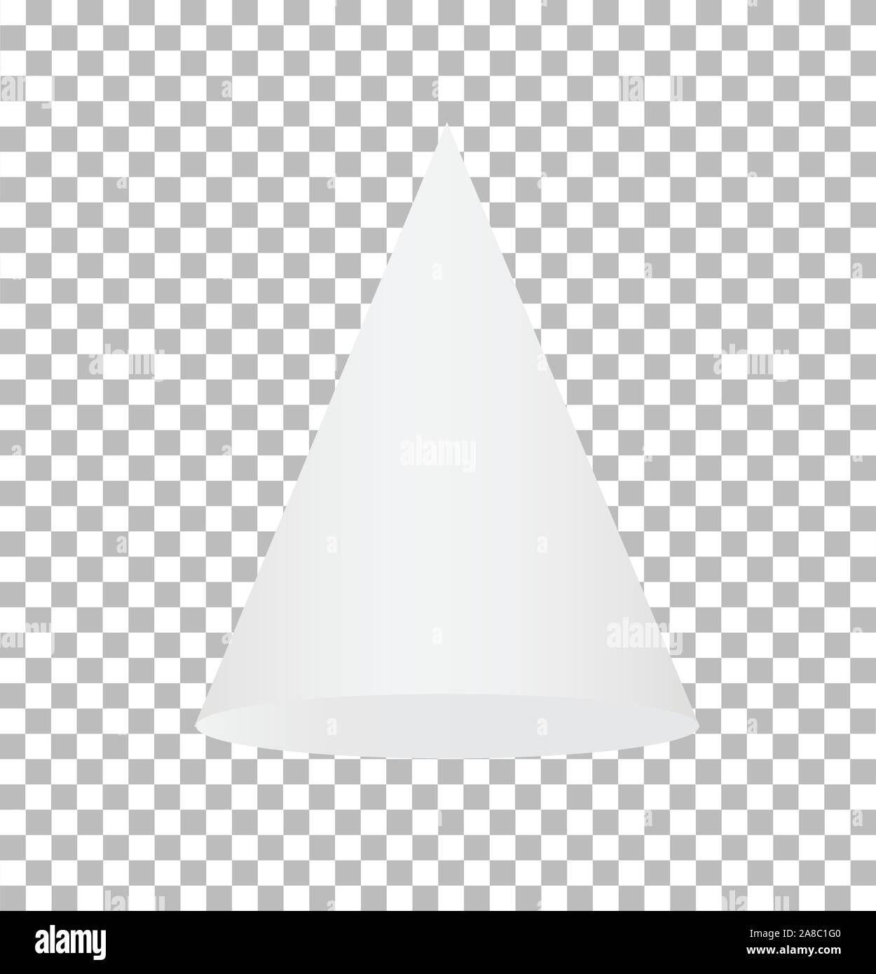 cone isolated on transparent background. cone sign. 3d cone basic shape ...
