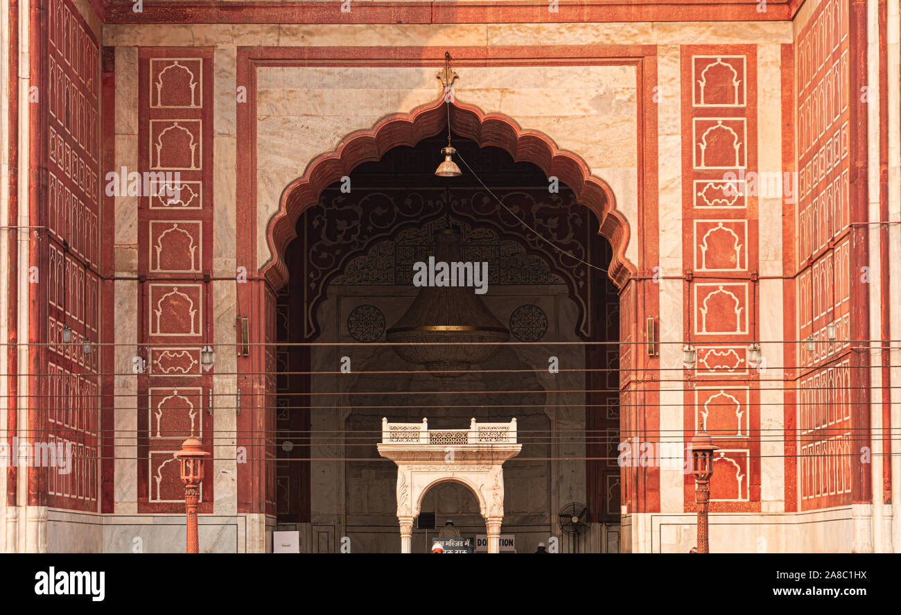 Interior And Exterior Jama Masjid Of Delhi The Largest Mosque Of