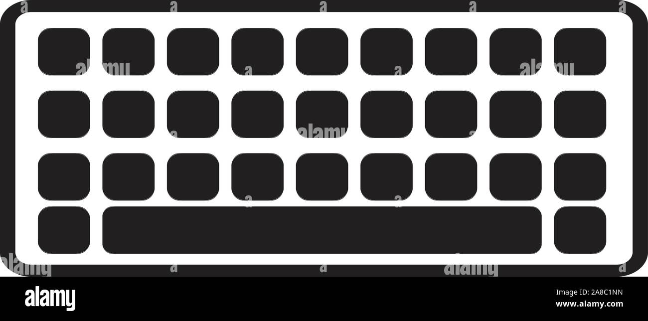 keyboard icon on white background. flat style. keyboard icon for your ...