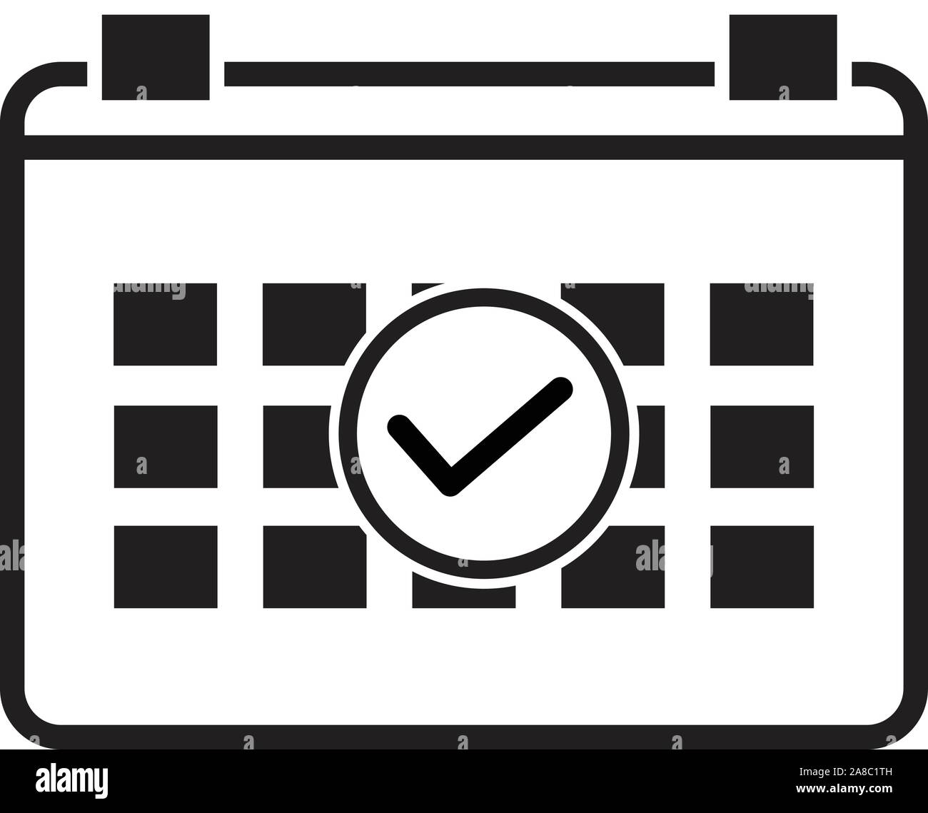 event schedule icon on white background. event schedule sign. flat ...