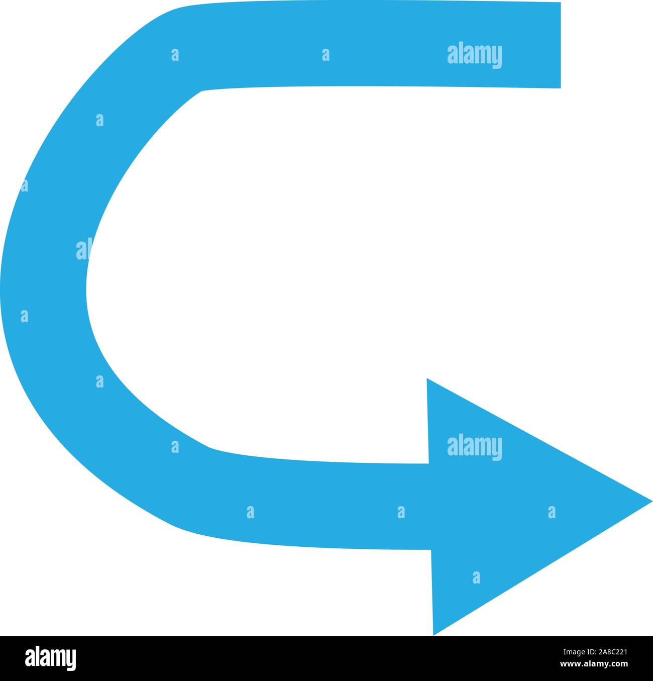 replay icon on white background. flat style. replay icon for your web ...