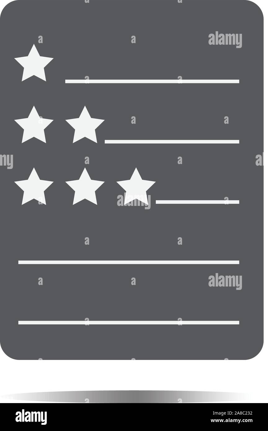 review icon on white background. review icon for your web site design ...