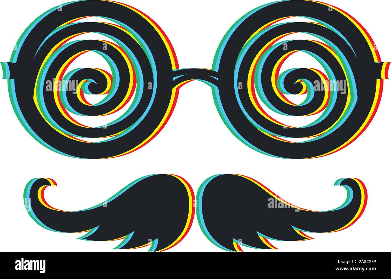 Anaglyph vector vectors Stock Vector Images - Alamy