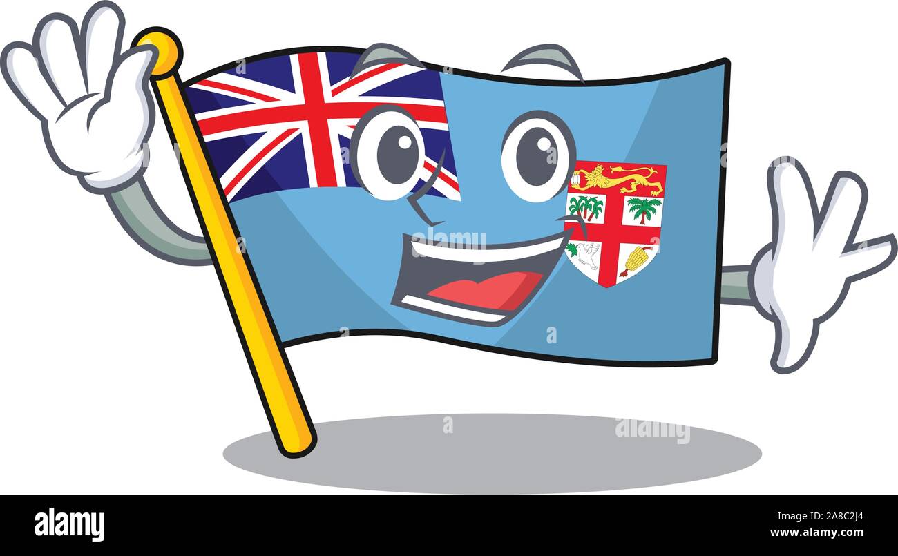 Fiji flag waving vector Stock Vector Images - Alamy