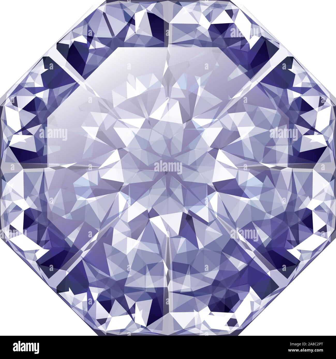 Abstract shiny diamond of dark blue color Stock Vector Image & Art - Alamy