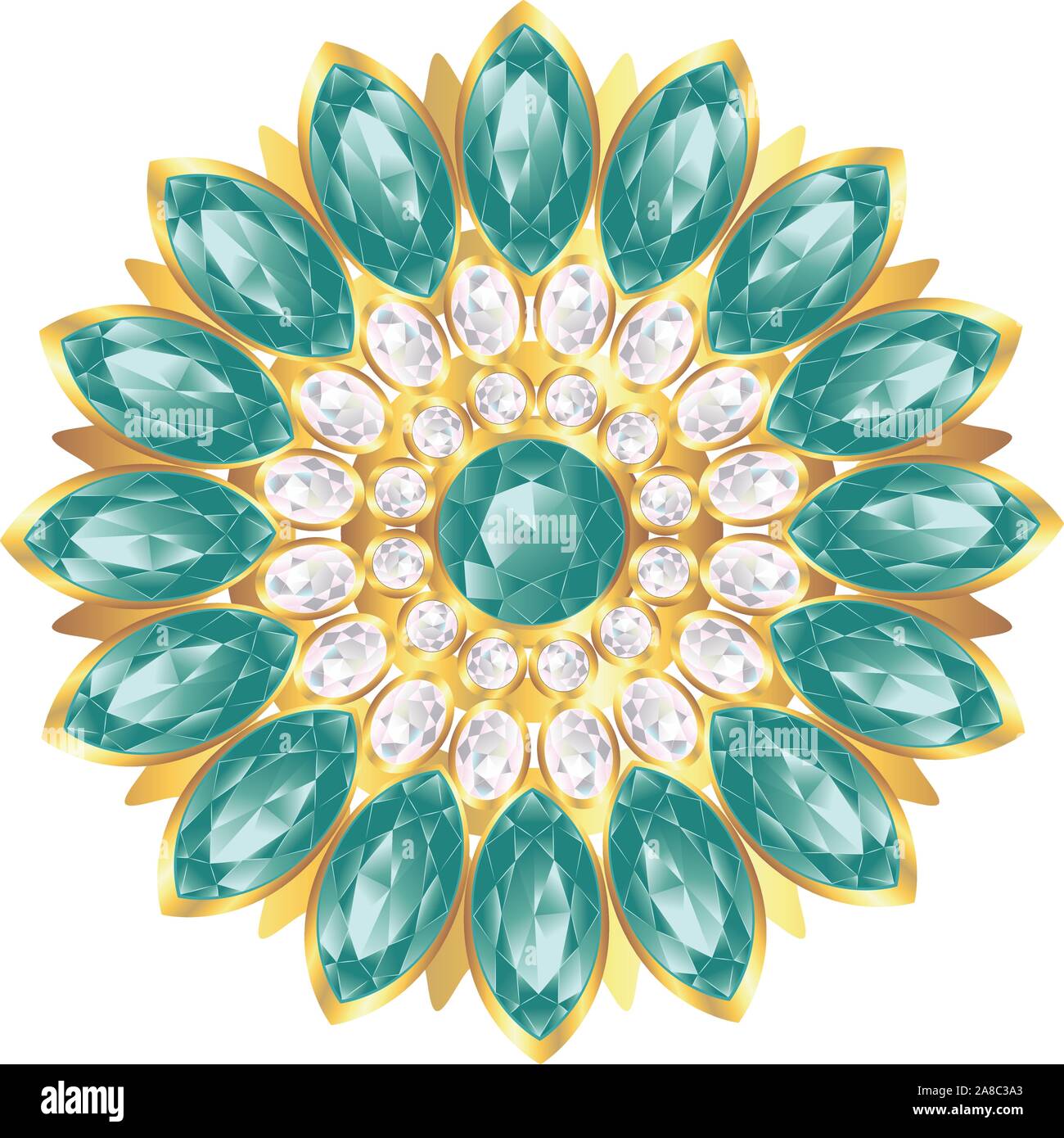 Emerald pendant Stock Vector Images - Alamy