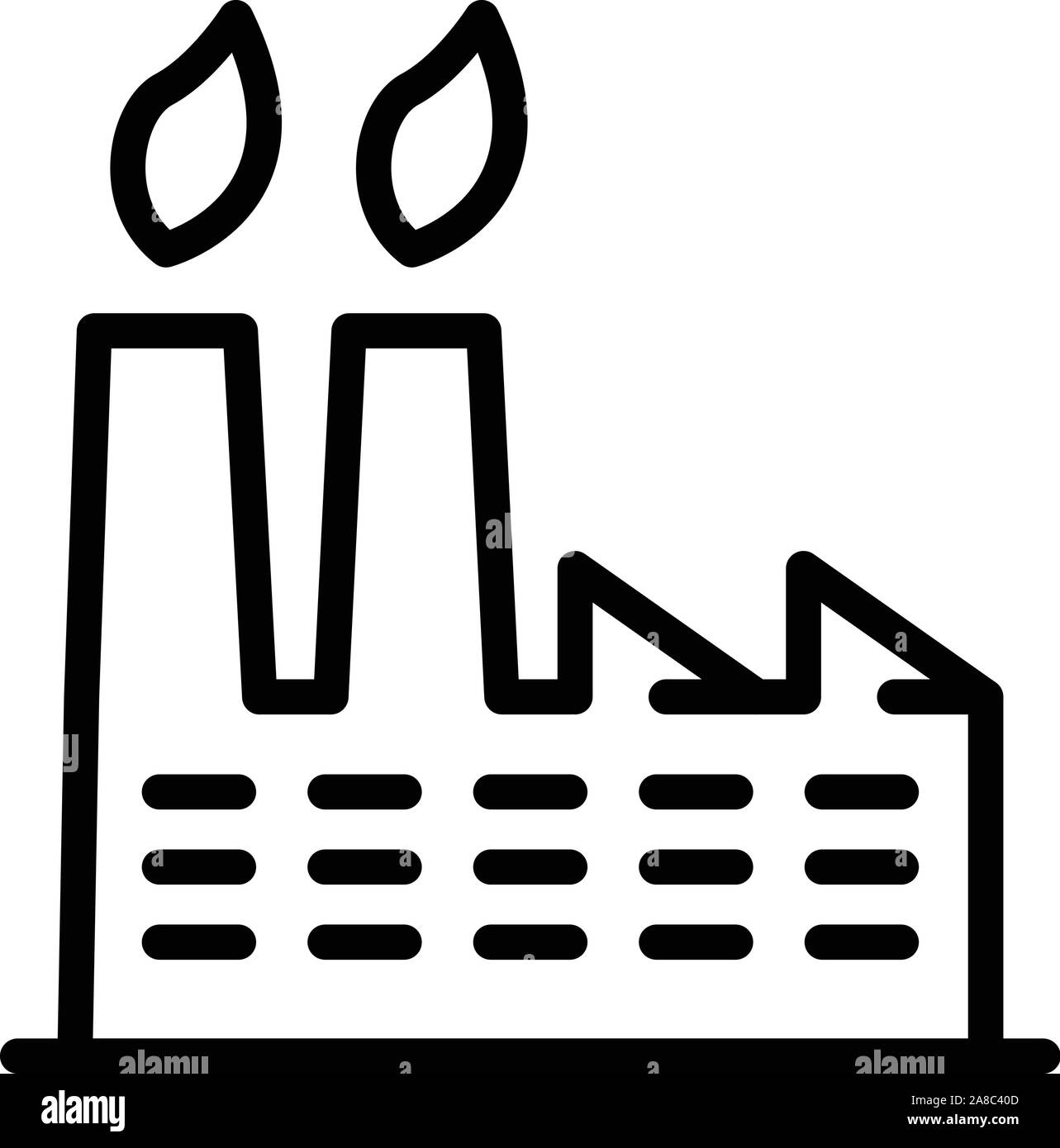 Recycling factory icon, outline style Stock Vector Image & Art - Alamy