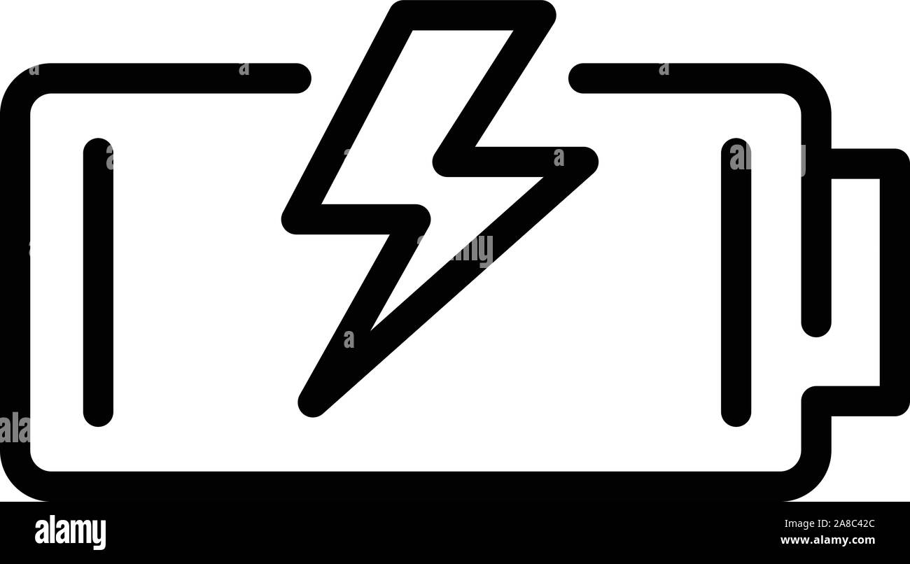 Battery energy icon, outline style Stock Vector Image & Art - Alamy