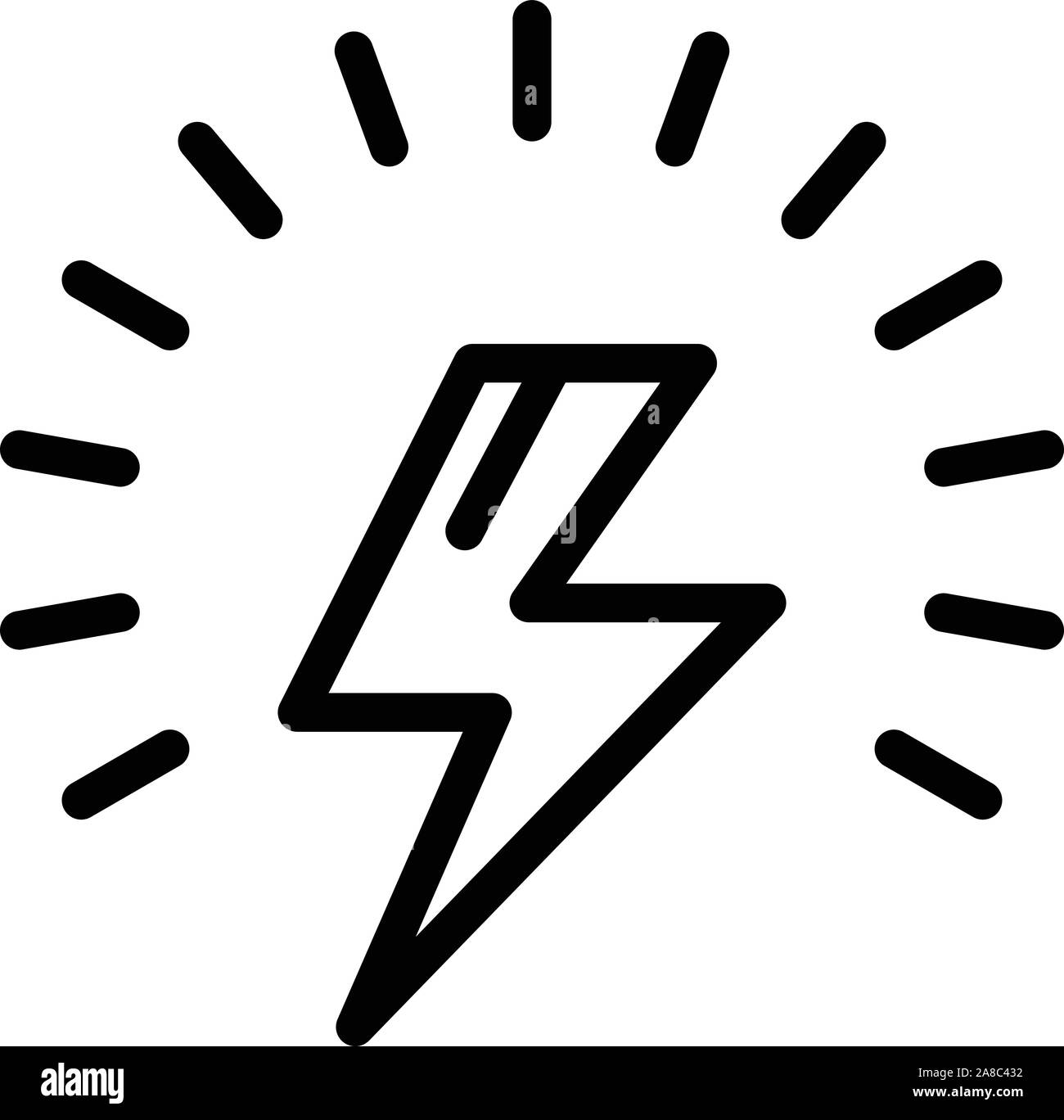 Hand holding lightning bolt Stock Vector Images - Alamy