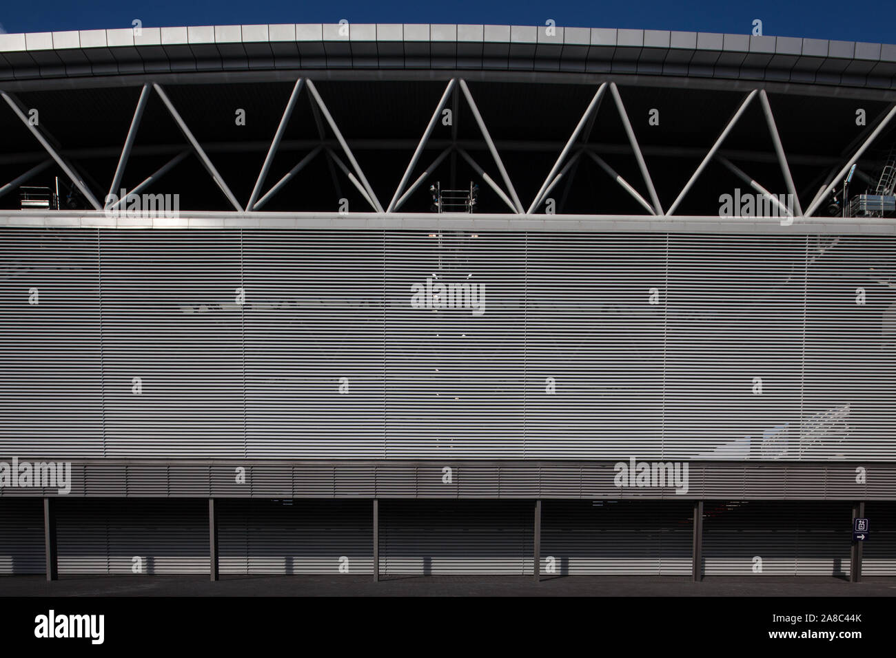 Large structure architecture shape in grey colour Stock Photo - Alamy
