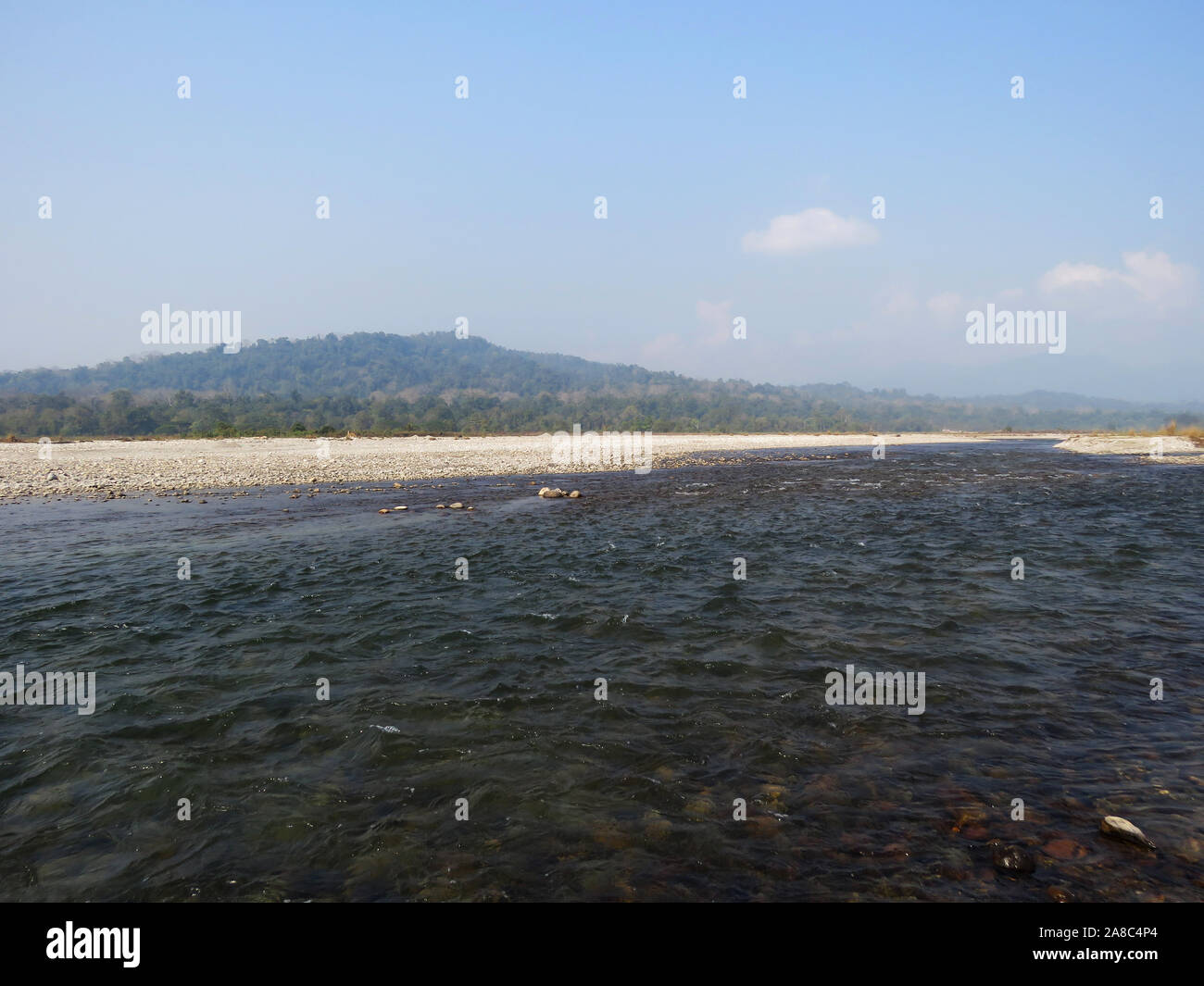 Pakke river, Pakke Tiger Reserve, Arunachal Pradesh, India Stock Photo ...
