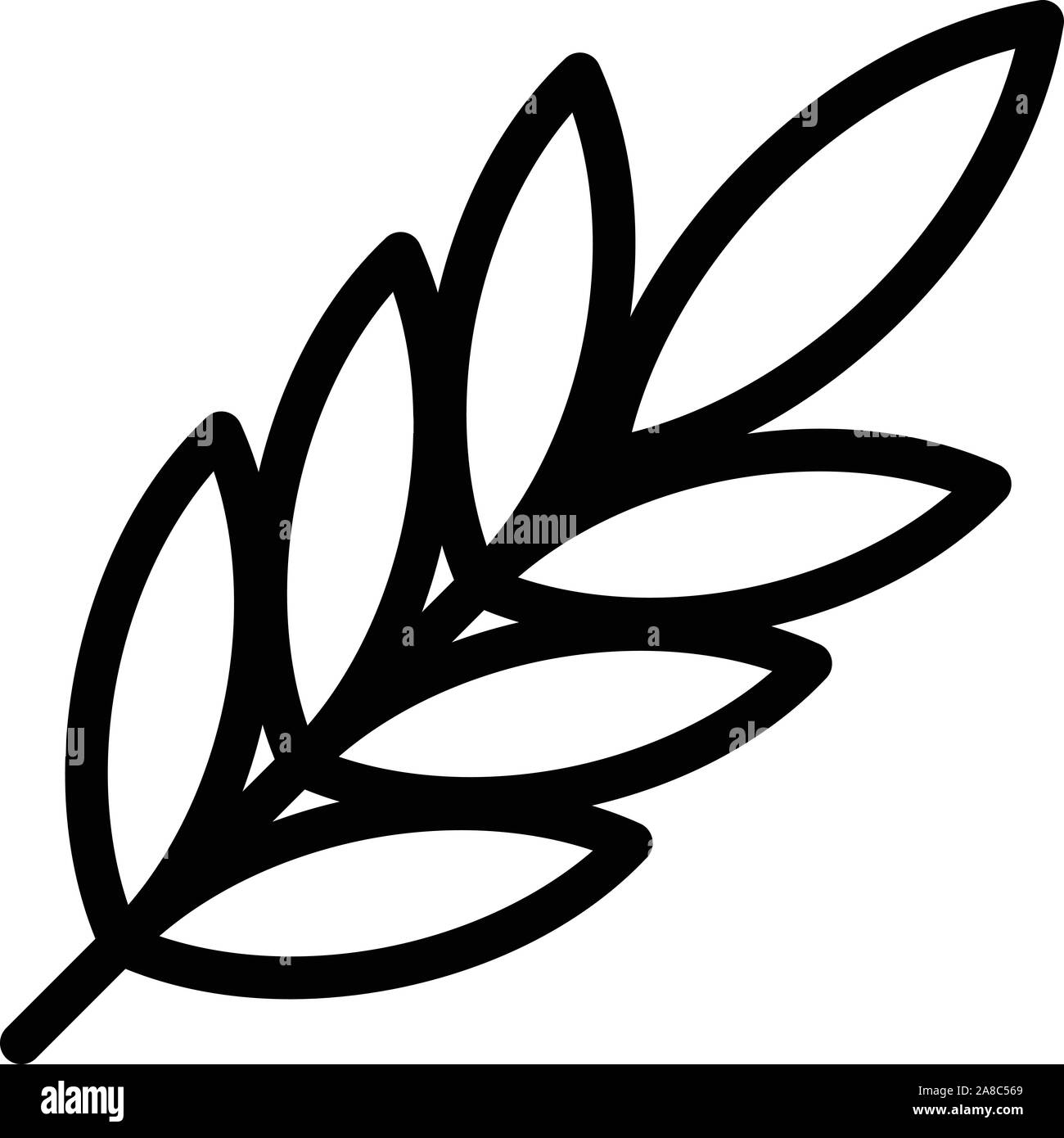 Spices leaf branch icon, outline style Stock Vector Image & Art - Alamy